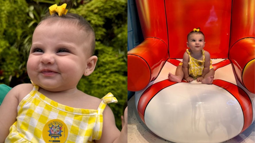 Amanda Kimberlly encanta ao mostrar look temático de Helena, sua filha com Neymar