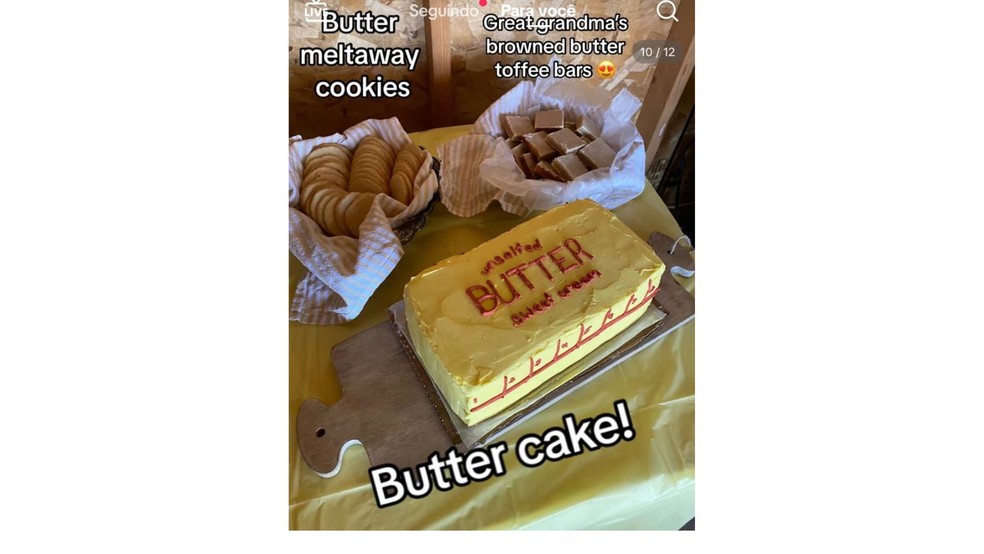 Mulher viraliza ao fazer aniversário com tema 'manteiga' e comemora ...