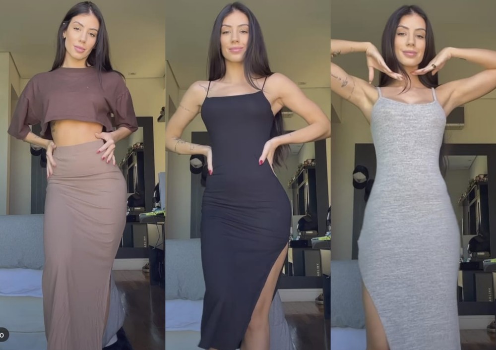 Maria Lina mostra troca de looks, recebe crítica e rebate comentário ...