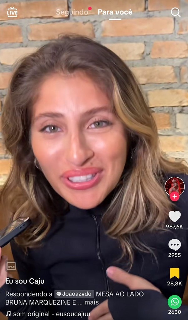 Influenciadora viraliza ao imitar pedidos de Bruna Marquezine e Sasha ...