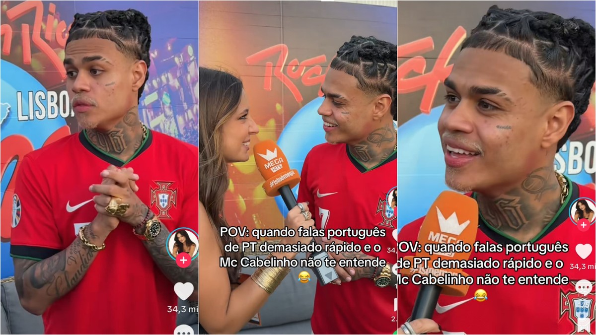 MC Cabelinho não entende jornalista portuguesa em entrevista e viraliza ...