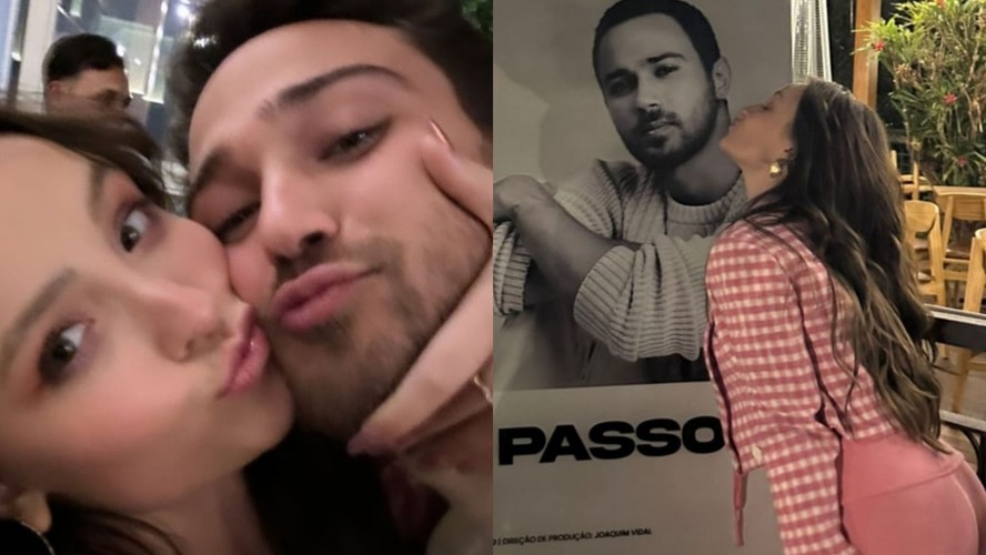 Larissa Manoela elege look rosa para prestigiar estreia de André Luiz Frambach no teatro: 'Noiva ...