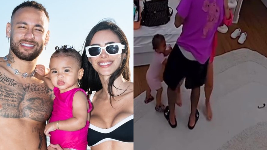 Bruna Biancardi se diverte ao mostrar Mavie com ciúmes de Neymar