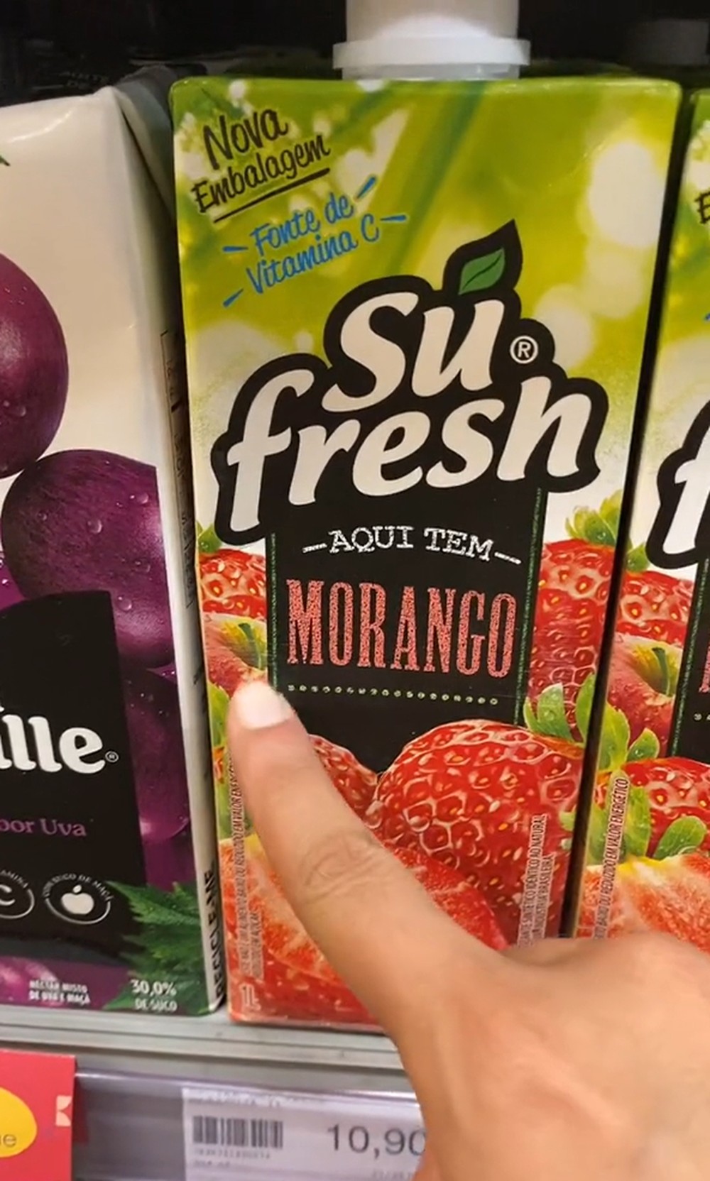 Influenciadora expõe maçãs 'escondidas' em sucos no mercado e viraliza ...