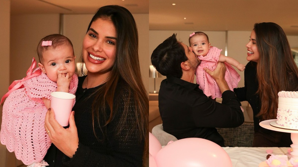 Ex-BBB Munik Nunes encanta fãs ao mostrar mesversário da filha: 'Puro amor'