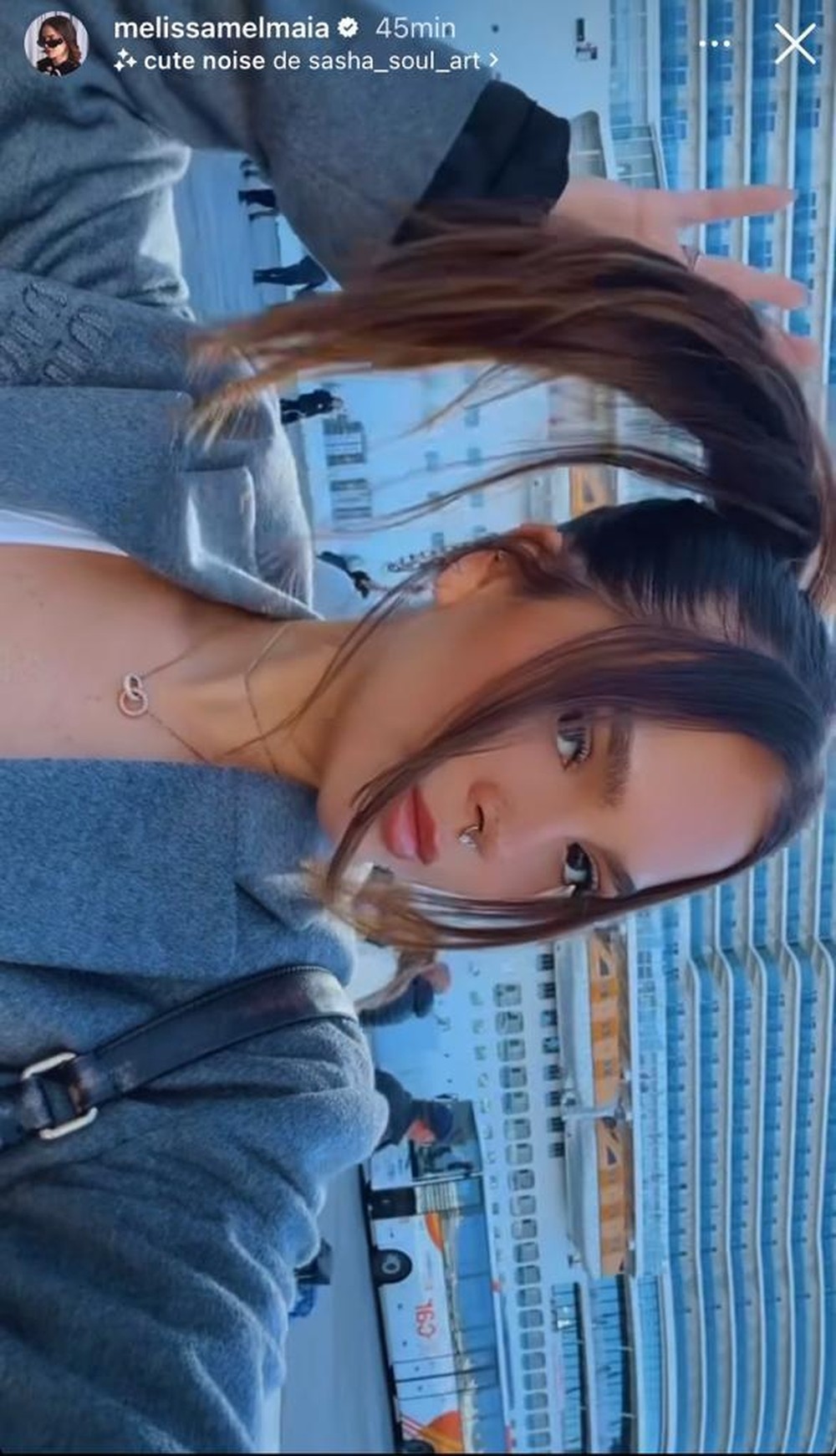 Mel Maia desembarca na França com look avaliado em R$ 64 mil: 'Chegamos'