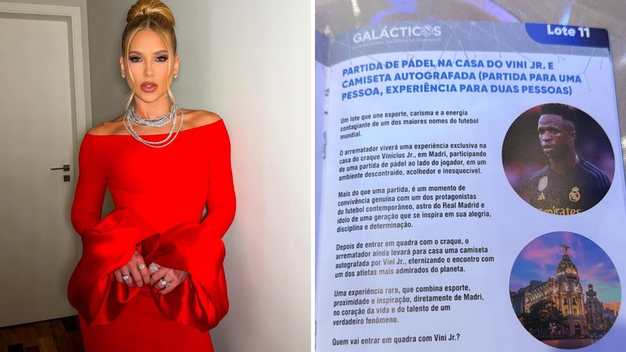 Virginia reage ao encontrar lote do namorado, Vini Jr., no leilão ...