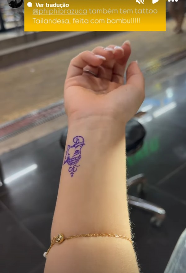 Mel Maia faz tatuagem de bambu na Tailândia e mostra o resultado ...