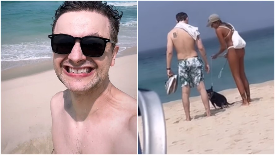 Lucas Lima teria sido supostamente flagrado com loira na praia e acende rumores de affair