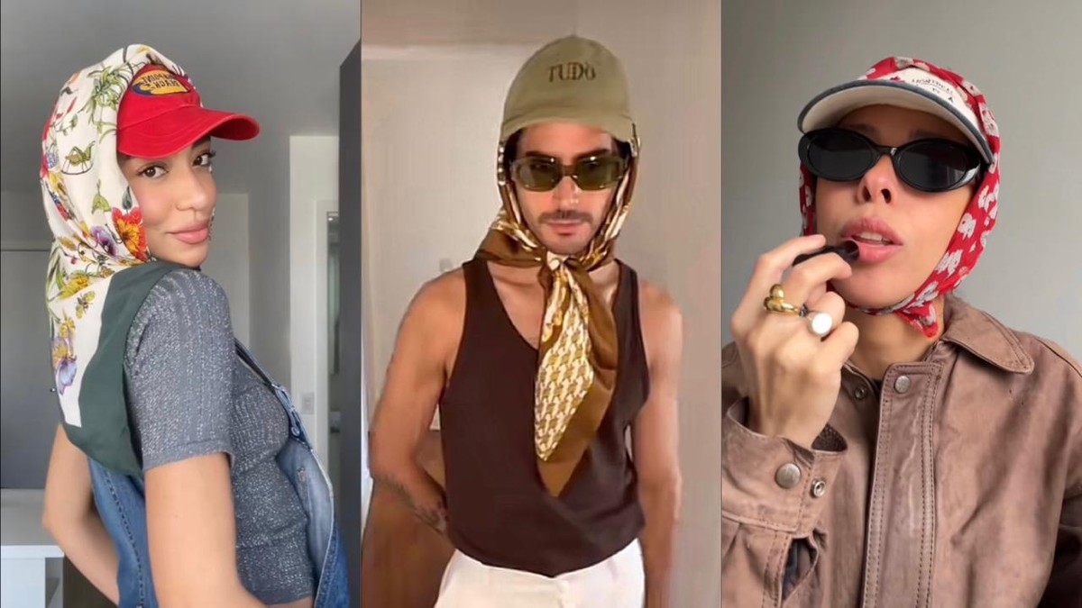 Disfarce ou estilo? Usar lenço com boné virou trend; aqui estão 6 ...