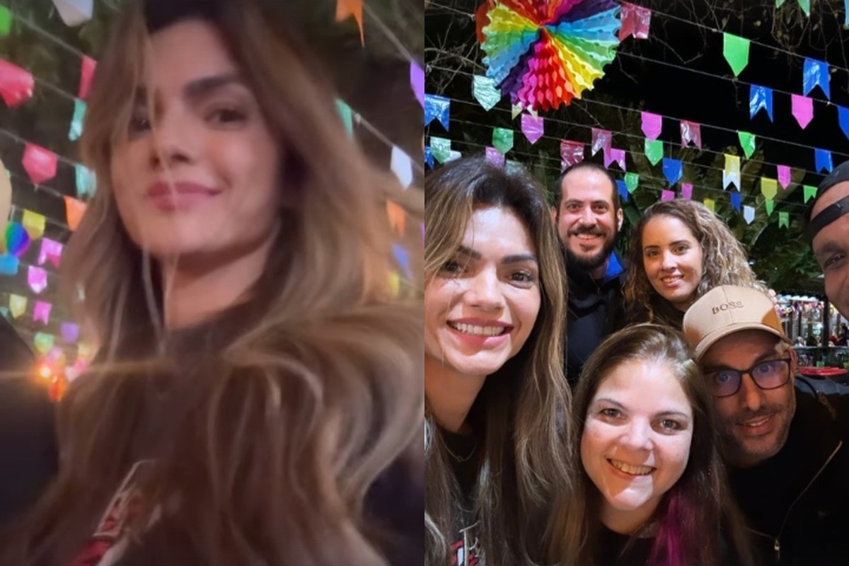 Em rara aparição no Brasil, Kelly Key curte festa julina com o marido e ...