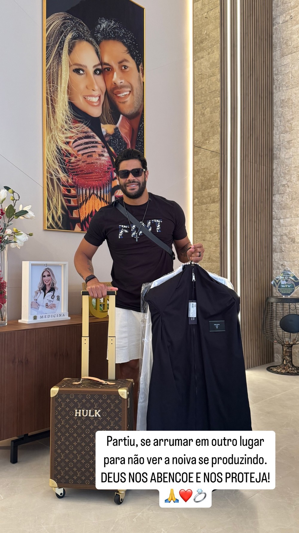Hulk inicia casamento de três dias com Camila Ângelo na Paraíba ...