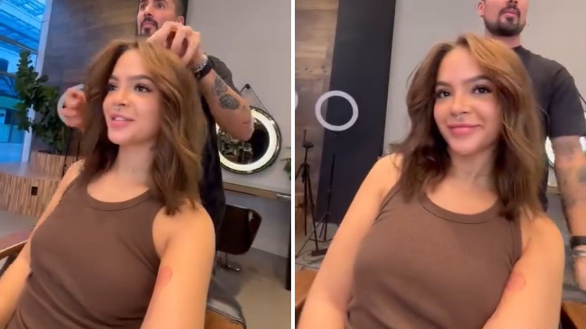 Mel Maia inova em corte de cabelo durante transição capilar