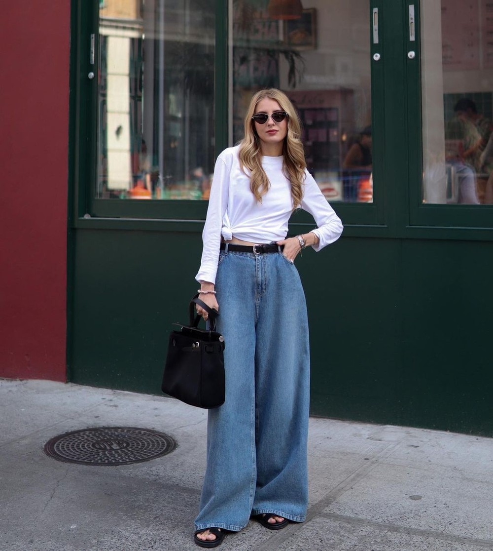 Looks com calça wide leg: veja 35 maneiras de como usar a peça que é ...