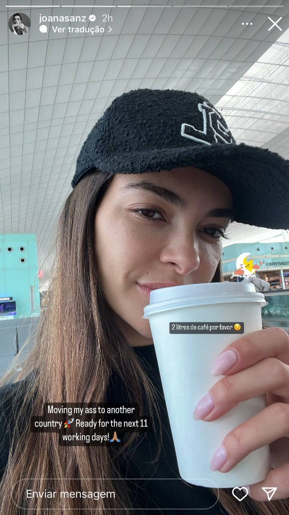 Longe da Espanha, Joana Sanz reflete sobre dias difíceis: 'Está bem chorar'