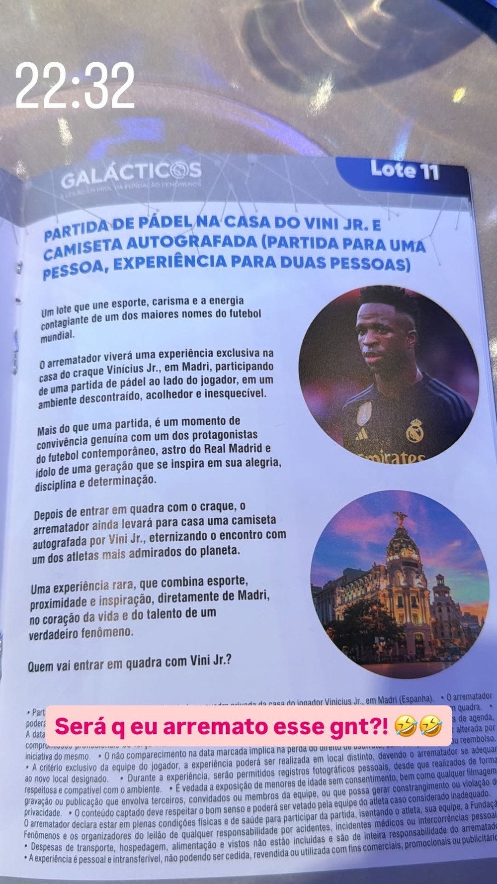 Virginia reage ao encontrar lote do namorado, Vini Jr., no leilão ...