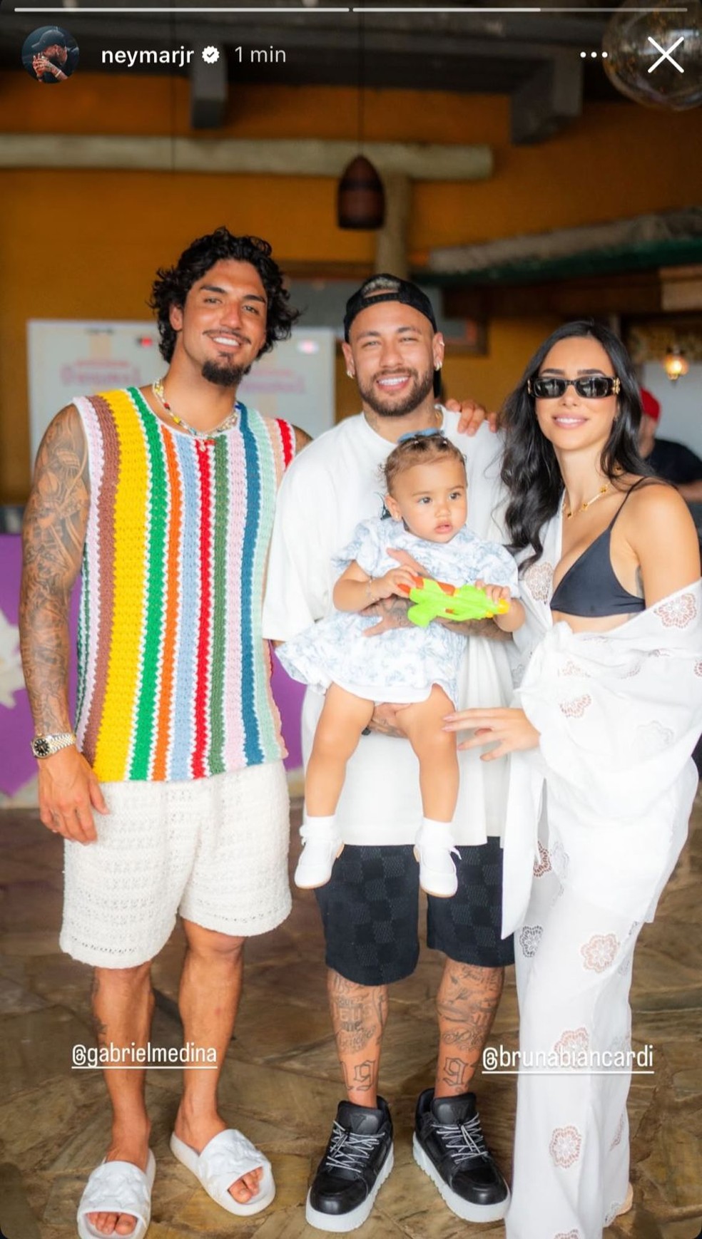 Bruna Biancardi compartilha vídeo fofo de Mavie curtindo pagode com Neymar Jr; veja