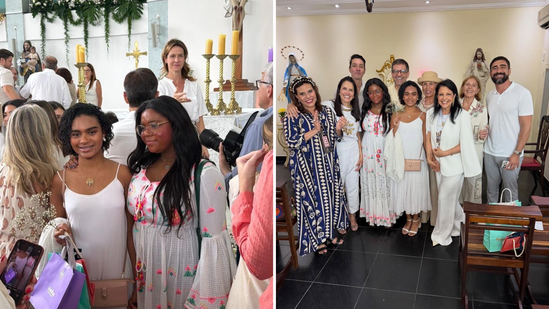 Filha de Glória Maria recebe sacramento católico e ganha almoço ...