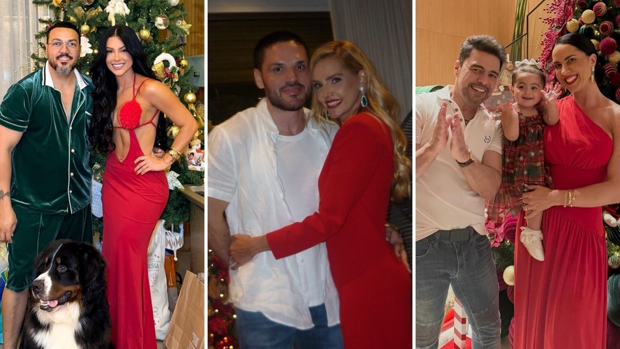 Belo, Zezé, Deborah Secco: casais famosos celebram o Natal ao lado de ...
