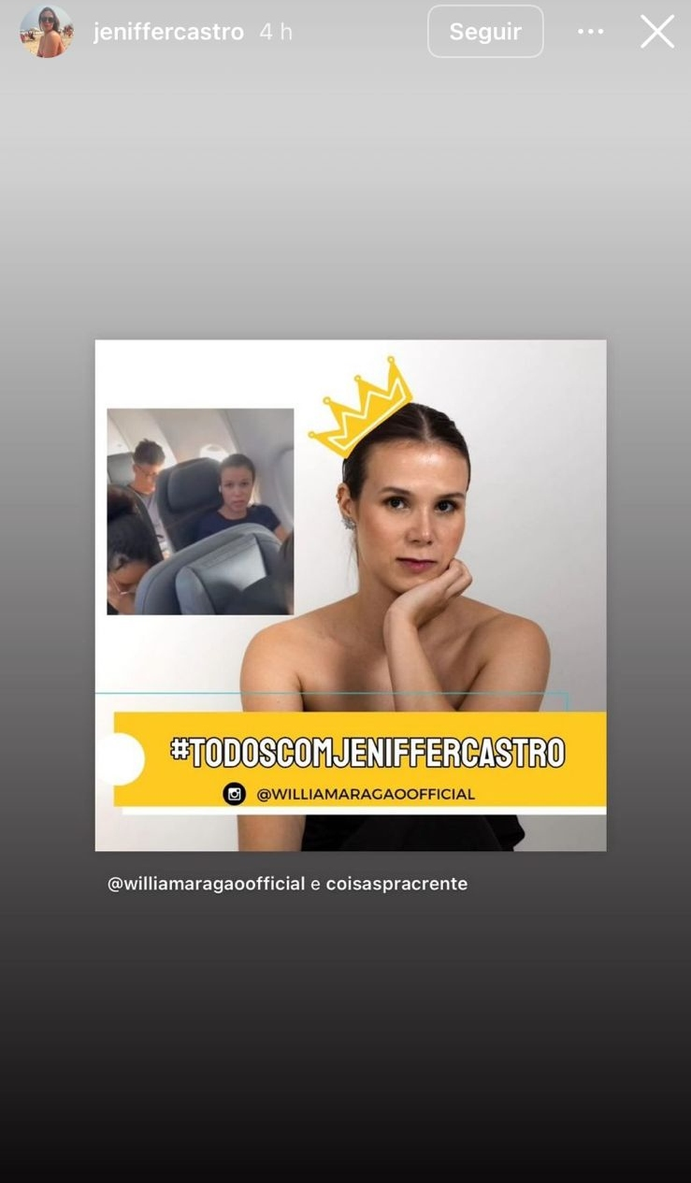 Mulher que se recusou a trocar de assento em voo responde comentários: 'Não me incomoda'