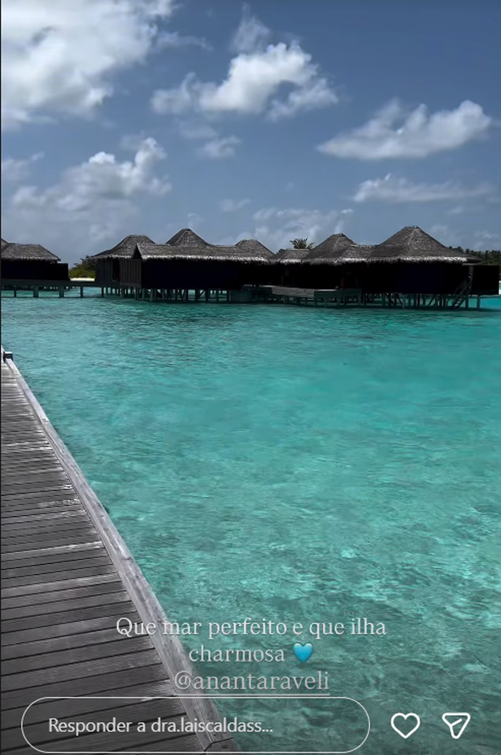 Laís Caldas e Gustavo Marsengo curtem lua de mel em resort luxuoso nas Maldivas, com diárias de ...