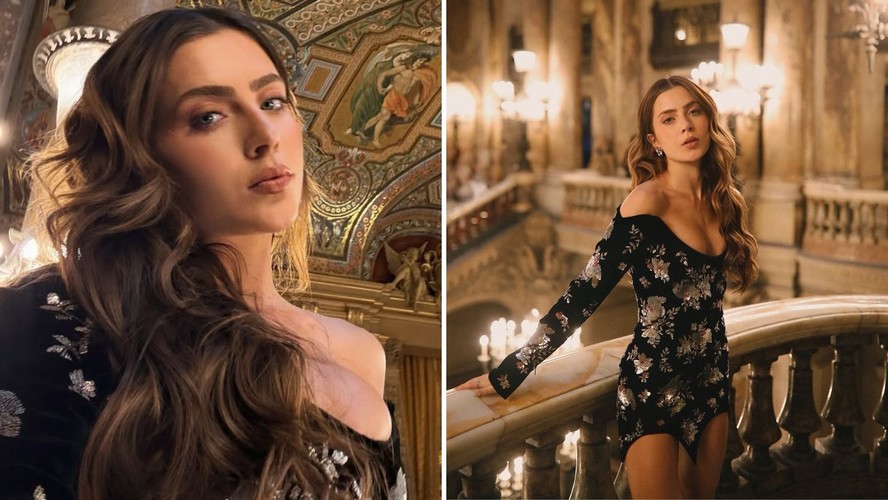 Em Paris, Jade Picon visita ópera e aposta em microvestido com decote e ...