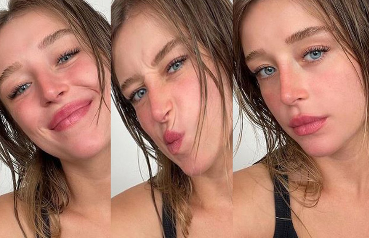 Duda Reis posa para fotos na web e diz: 'De cabelo molhado, sem filtro ...