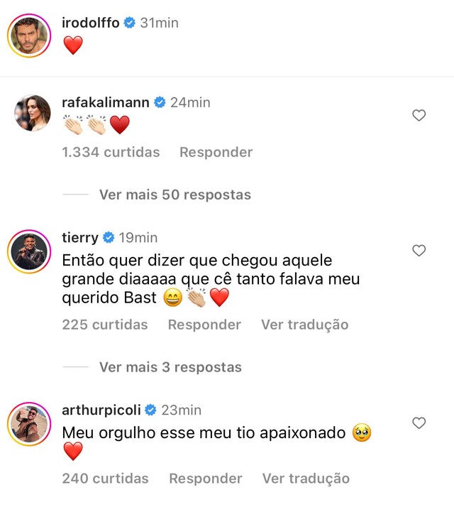 Rodolffo assume novo romance com influencer e é parabenizado por Rafa ...