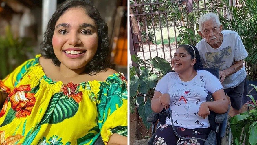 Influenciadora com paralisia cerebral e seu avô de 84 anos viralizam ...
