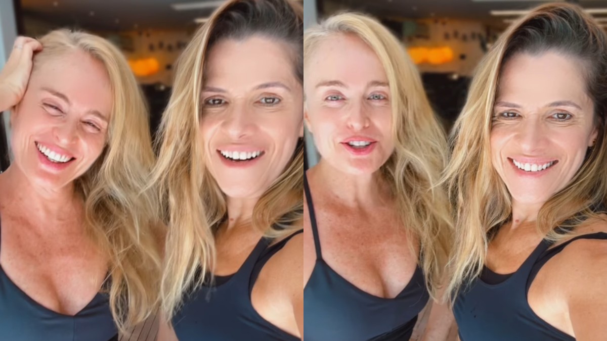 Angélica e Ingrid Guimarães treinam juntas e exaltam autoestima: 'Se achando gata'