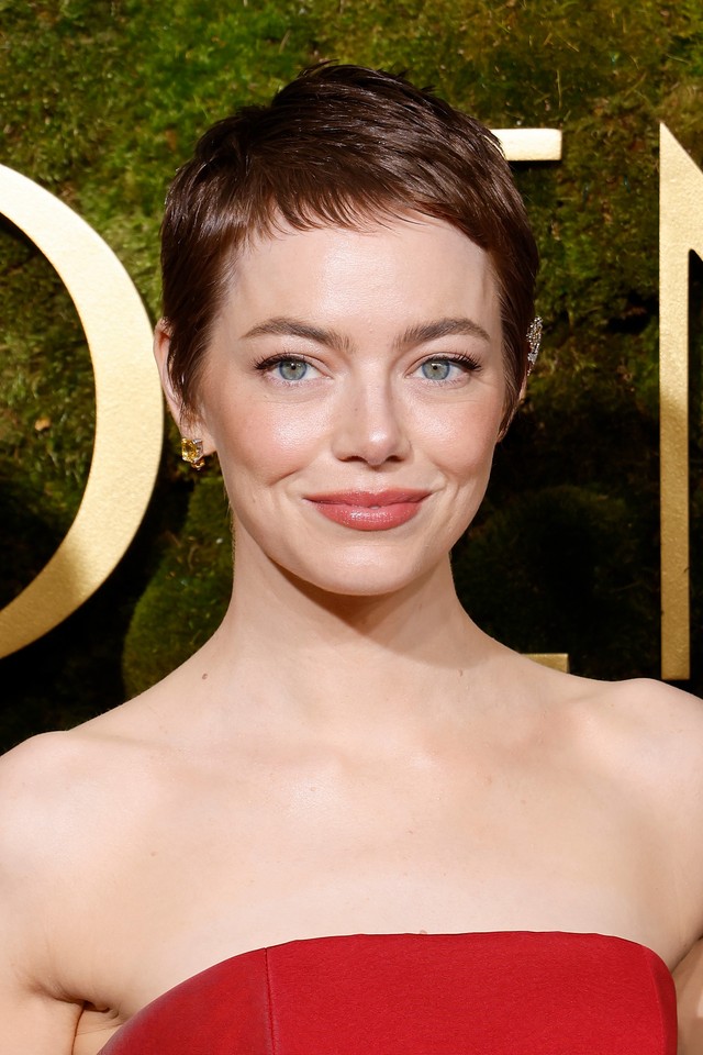O cabelo curto de Emma Stone: desvende o corte e possibilidades de ...