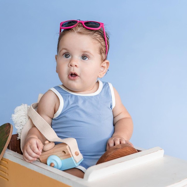 Virginia Fonseca comemora mesversário de Maria Flor com tema praiano ...