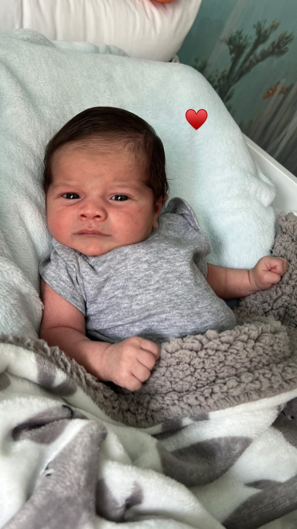 Petra Mattar encanta a web com série de fotos do filho, Makai