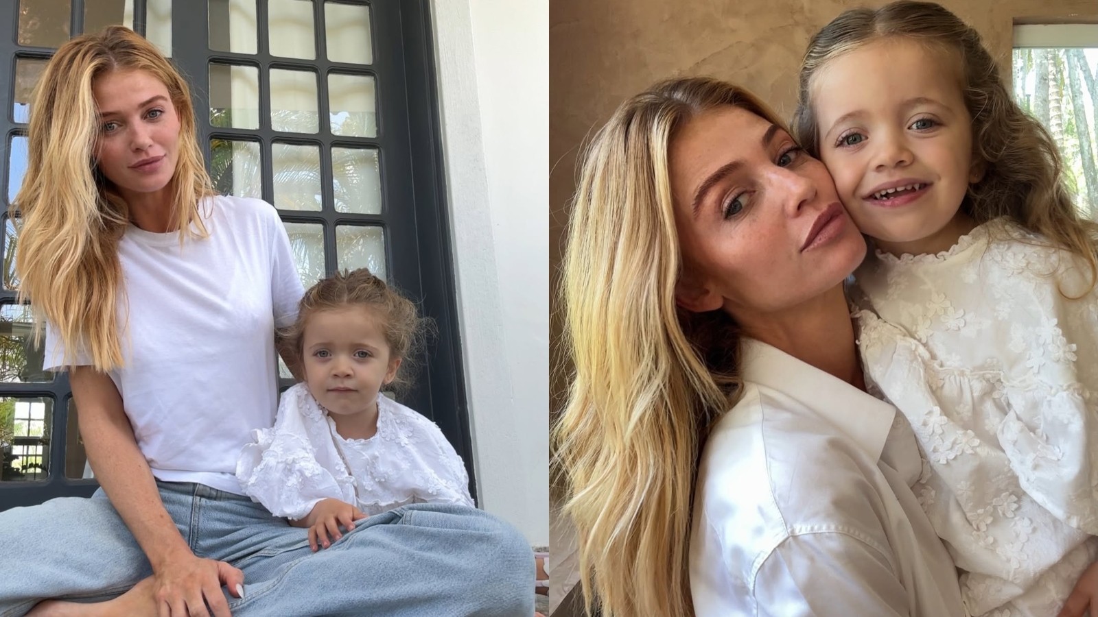 Filha de Pedro Scooby e Cintia Dicker, Aurora posa ao lado da mãe e ...