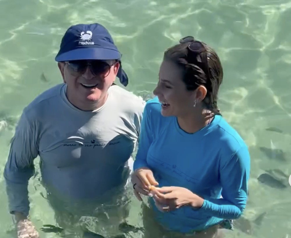 Em lua de mel, Calita Franciele e Amado Batista se encantam com passeio ...