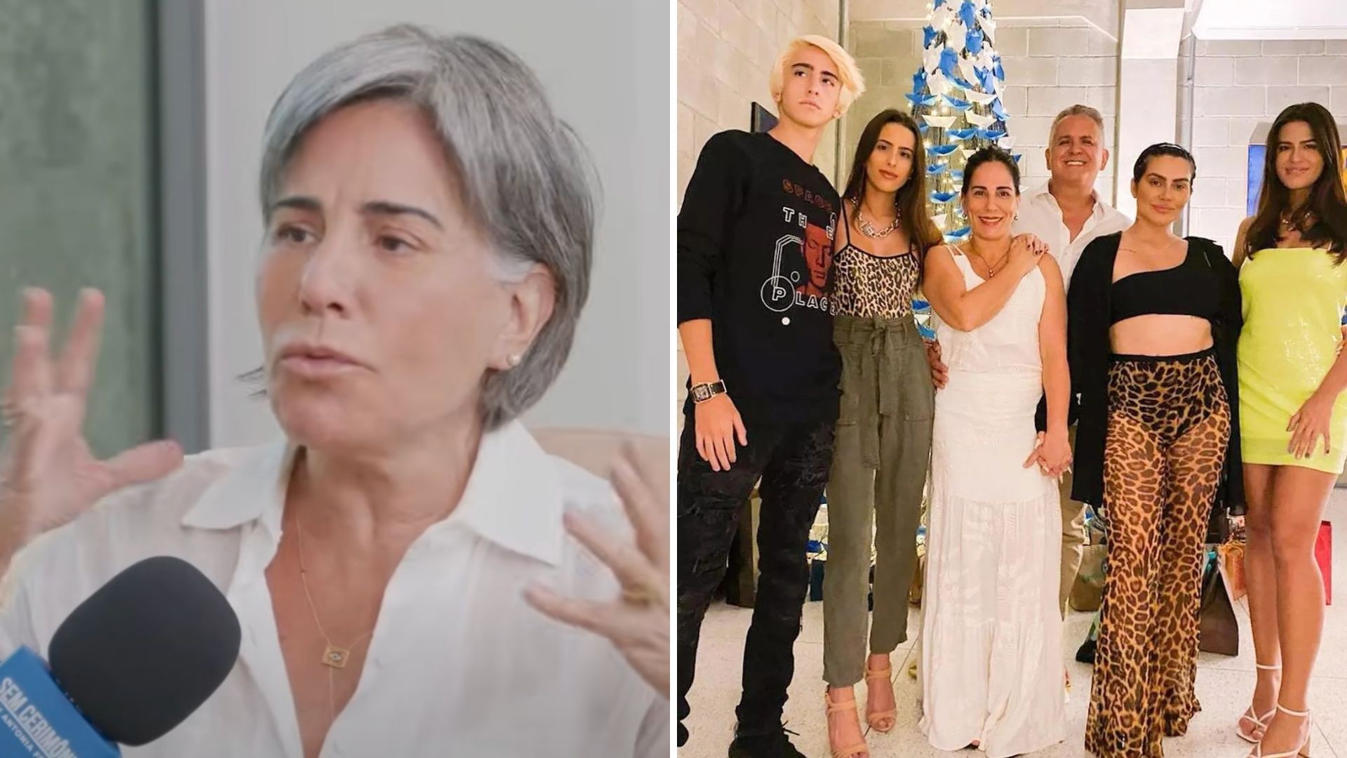 Glória Pires revela reação da família ao assumir o cabelo grisalho ...