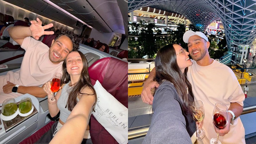 Larissa Manoela mostra primeira parada de viagem com o marido: 'Meta é ...
