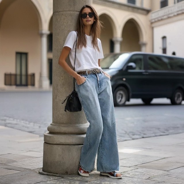 Looks com calça wide leg: veja 35 maneiras de como usar a peça que é ...