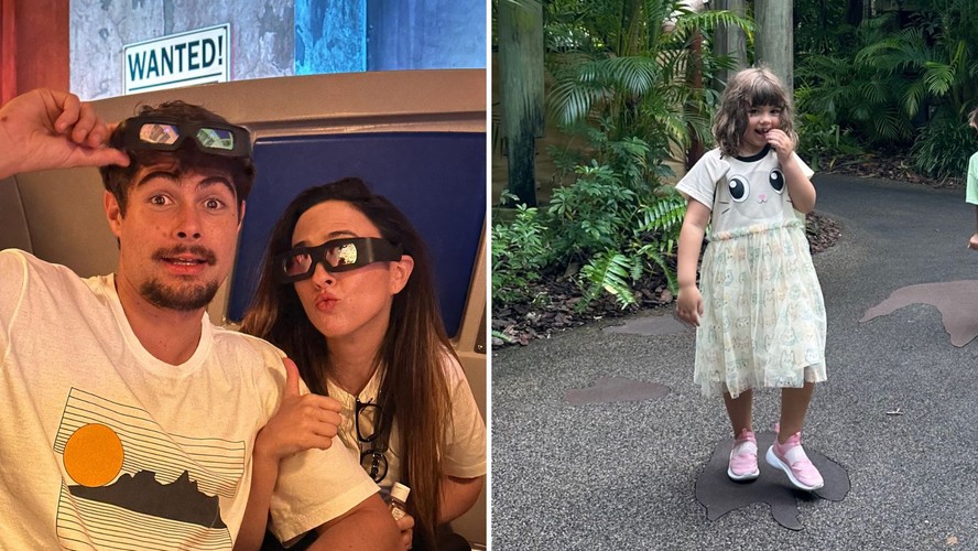 Tata Werneck e Rafa Vitti mostram viagem de férias com a filha, Clara ...