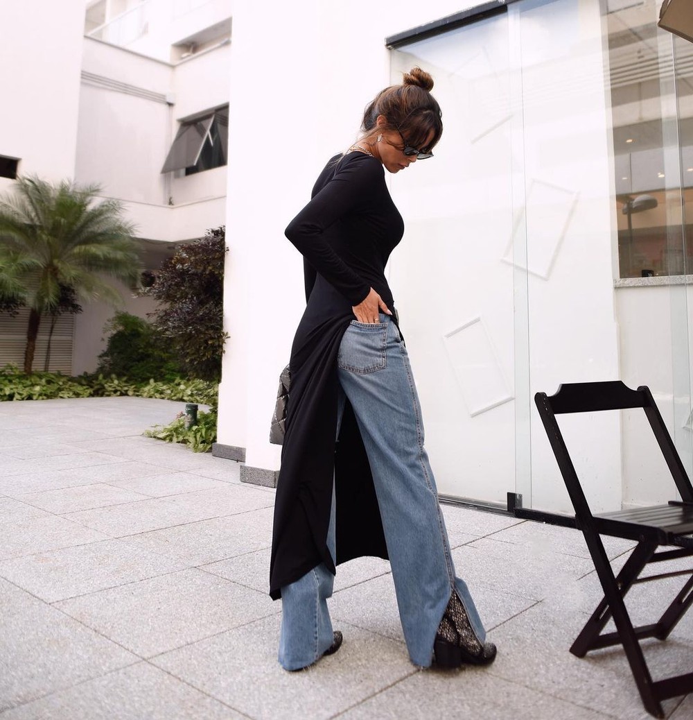 Looks com calça wide leg: veja 35 maneiras de como usar a peça que é ...