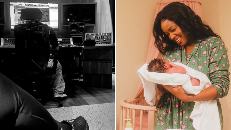 Meses após dar à luz Nala, IZA mostra momento de volta ao estúdio