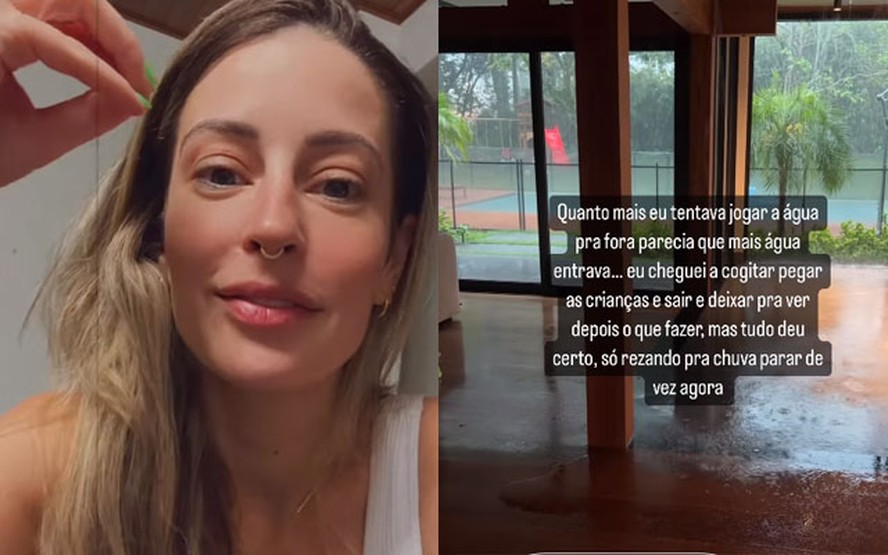 Tamy Contro relata desespero com casa alagada: 'Choveu mais dentro do ...