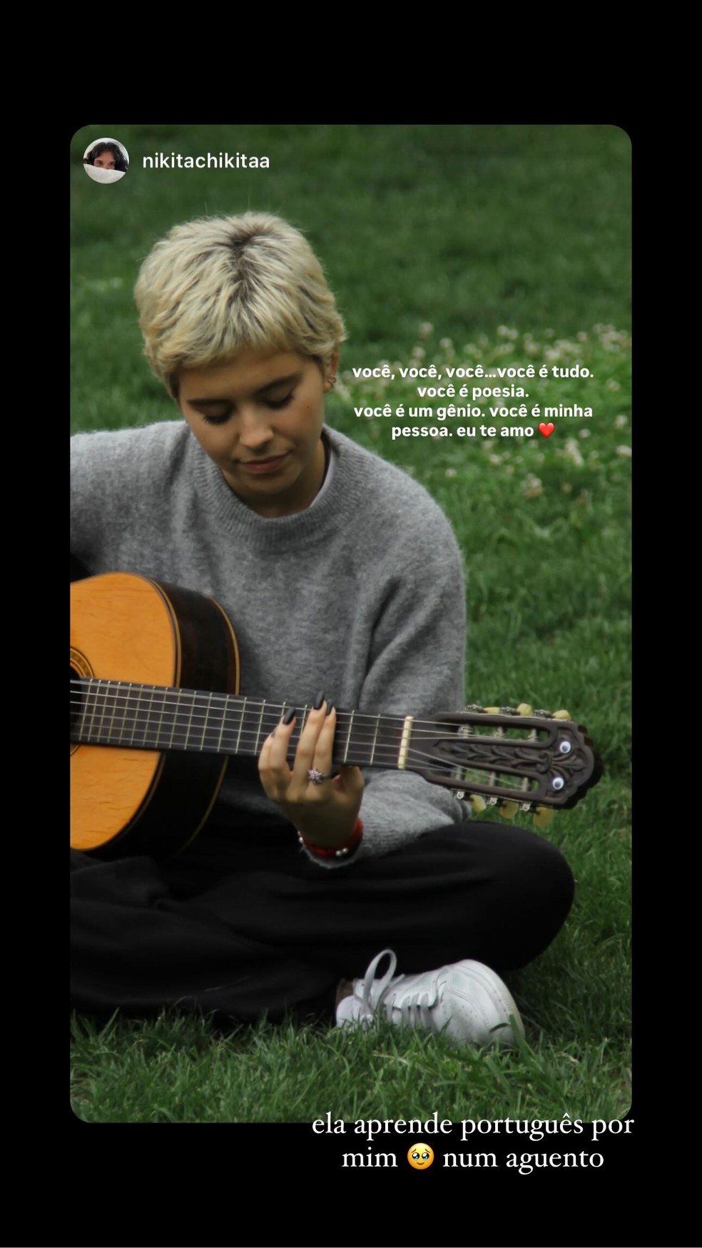 Flor Gil ganha homenagem rara em português de namorada americana e se ...