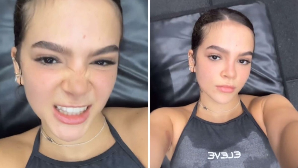 Mel Maia mostra corpo suado após treino intenso na academia: 'Musinha fit'