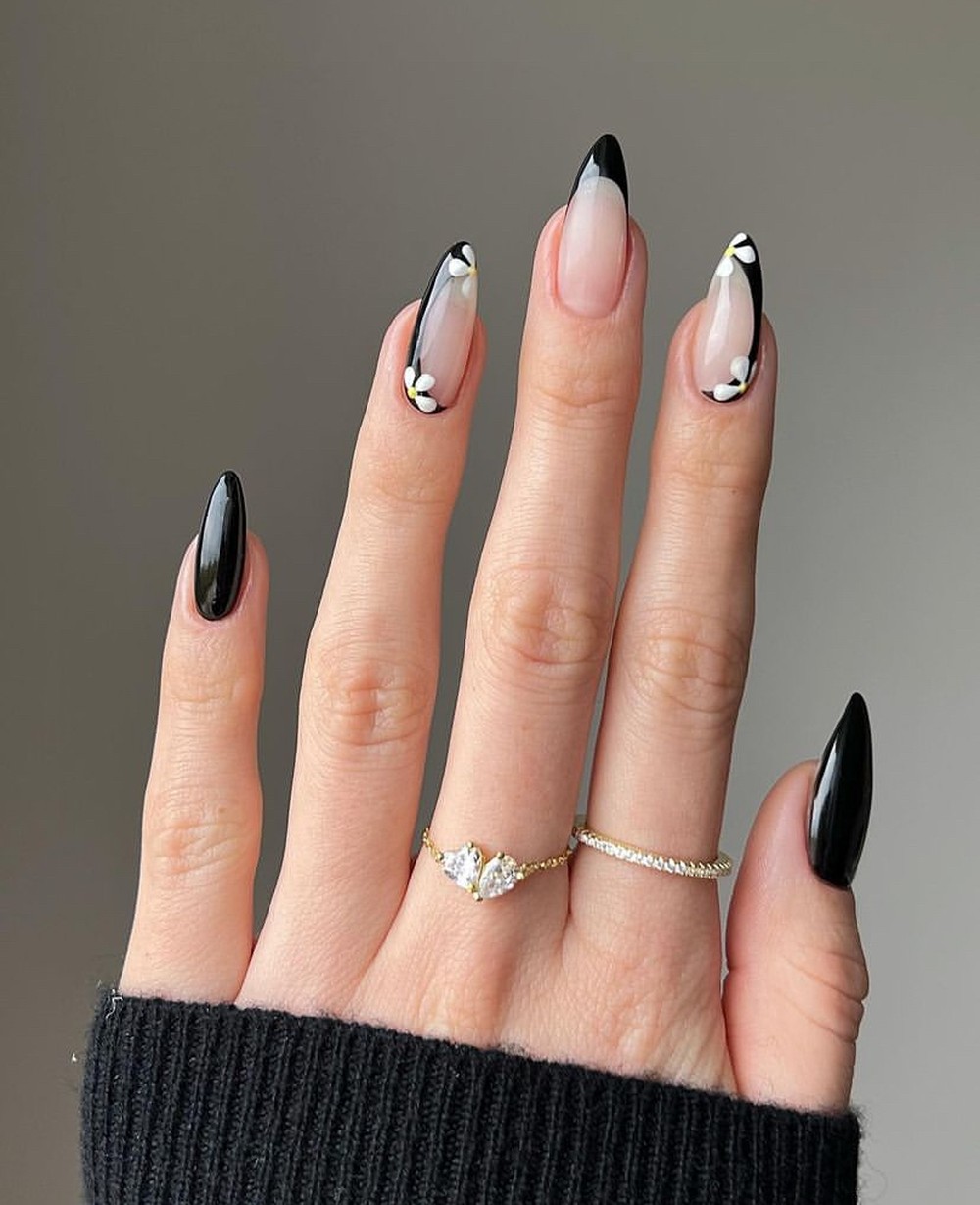 Unhas decoradas em preto e branco: 25 inspirações para surpreender com ...