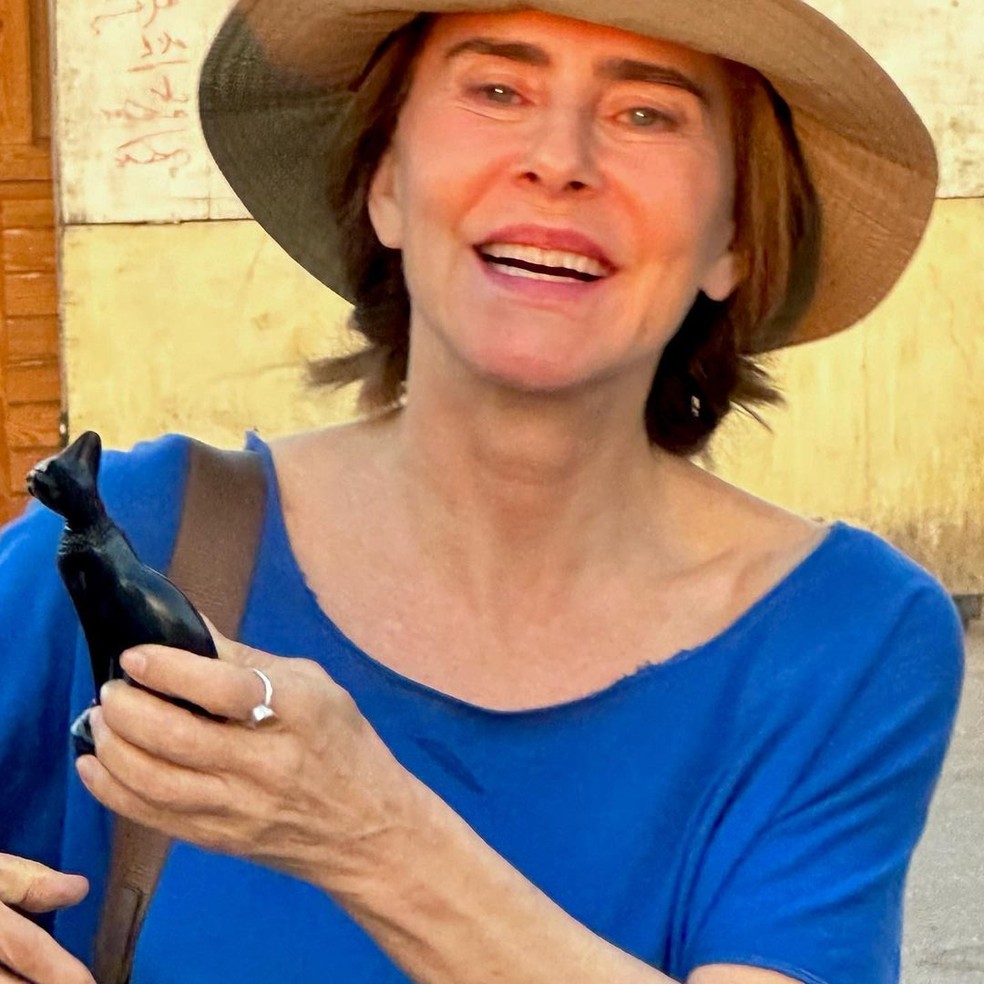 Maitê Proença abre álbum de fotos no Egito: ‘Raridade’