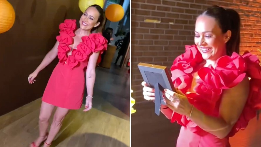 Com look arrebatador, Gabriela Duarte comemora seus 50 anos em festa ao ...