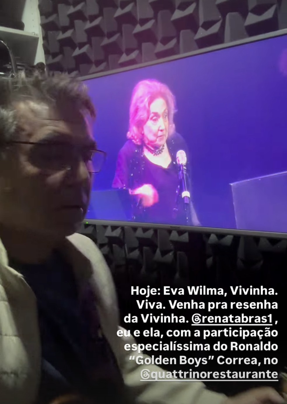 5 anos sem Eva Wilma: filho da atriz com John Herbert presta homenagem ...