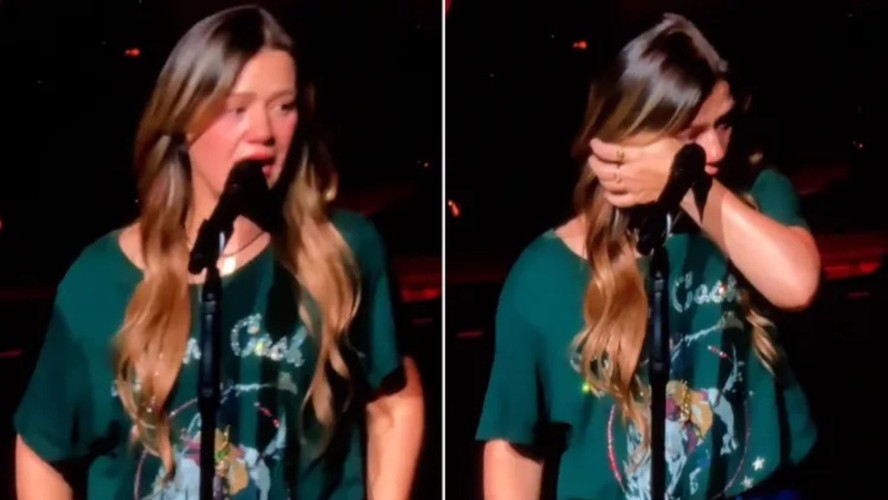 Vídeo de Kelly Clarkson aos prantos antes da morte do pai de seus ...