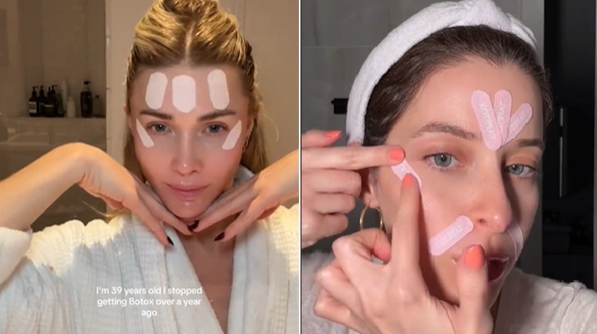Face taping: usar fitas adesivas para evitar e amenizar rugas realmente ...